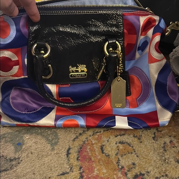 Coach | Bags | Coach Multicolor Signature Patchwork Bag | Poshmark